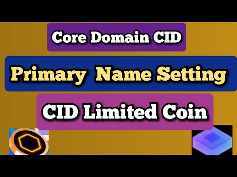 Core ID Primary Name Setting | CoreDao Naming Service Like Etherium ENS ...