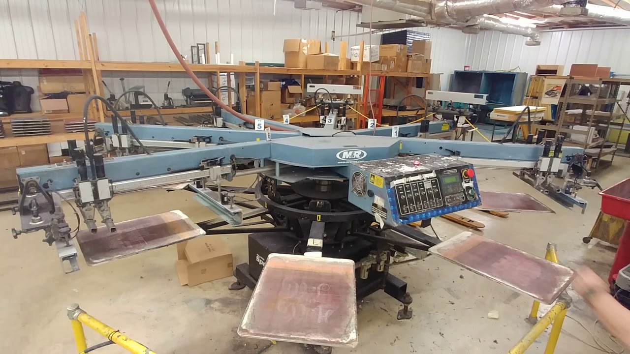 Another Video- M&R Sportsman EX Automatic Screen Printing Press - YouTube