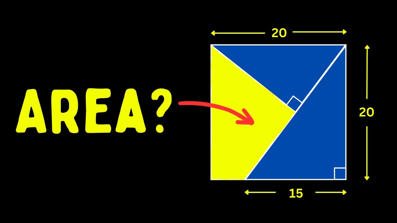 Can you solve this tricky area problem? - YouTube