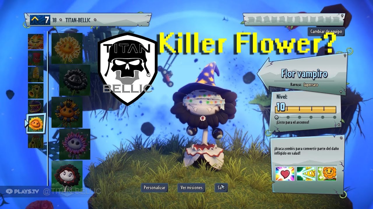 PVZ GW2 Flor vampiro - Héroe o una simple flor? Killer Flower ...