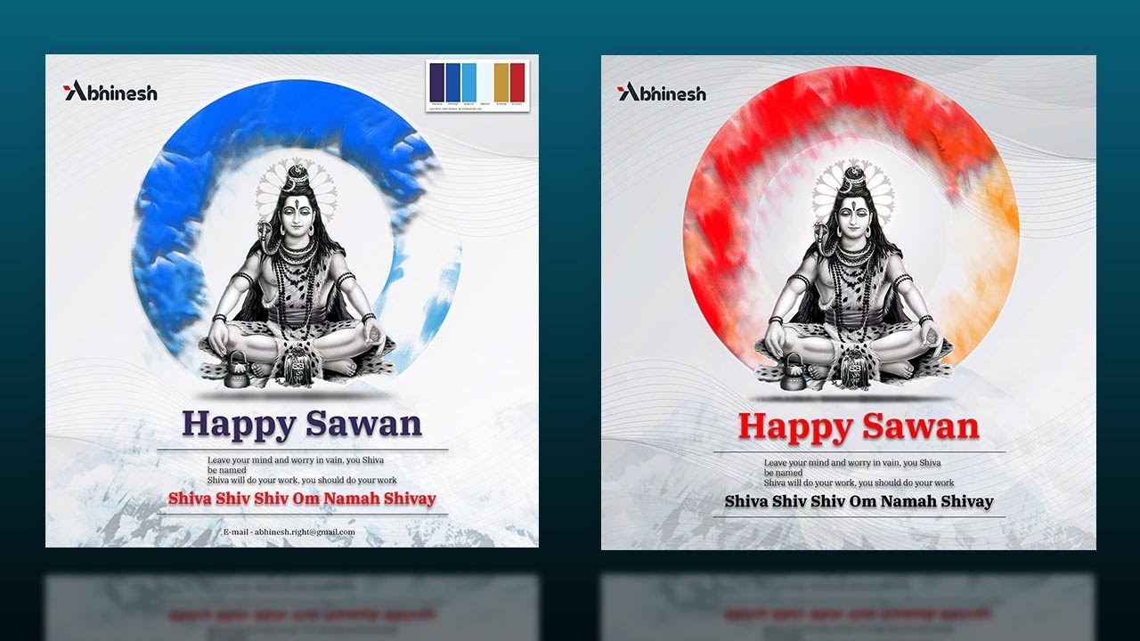 Happy Sawan 2021 || Social Media Post Design || Poster Design ...