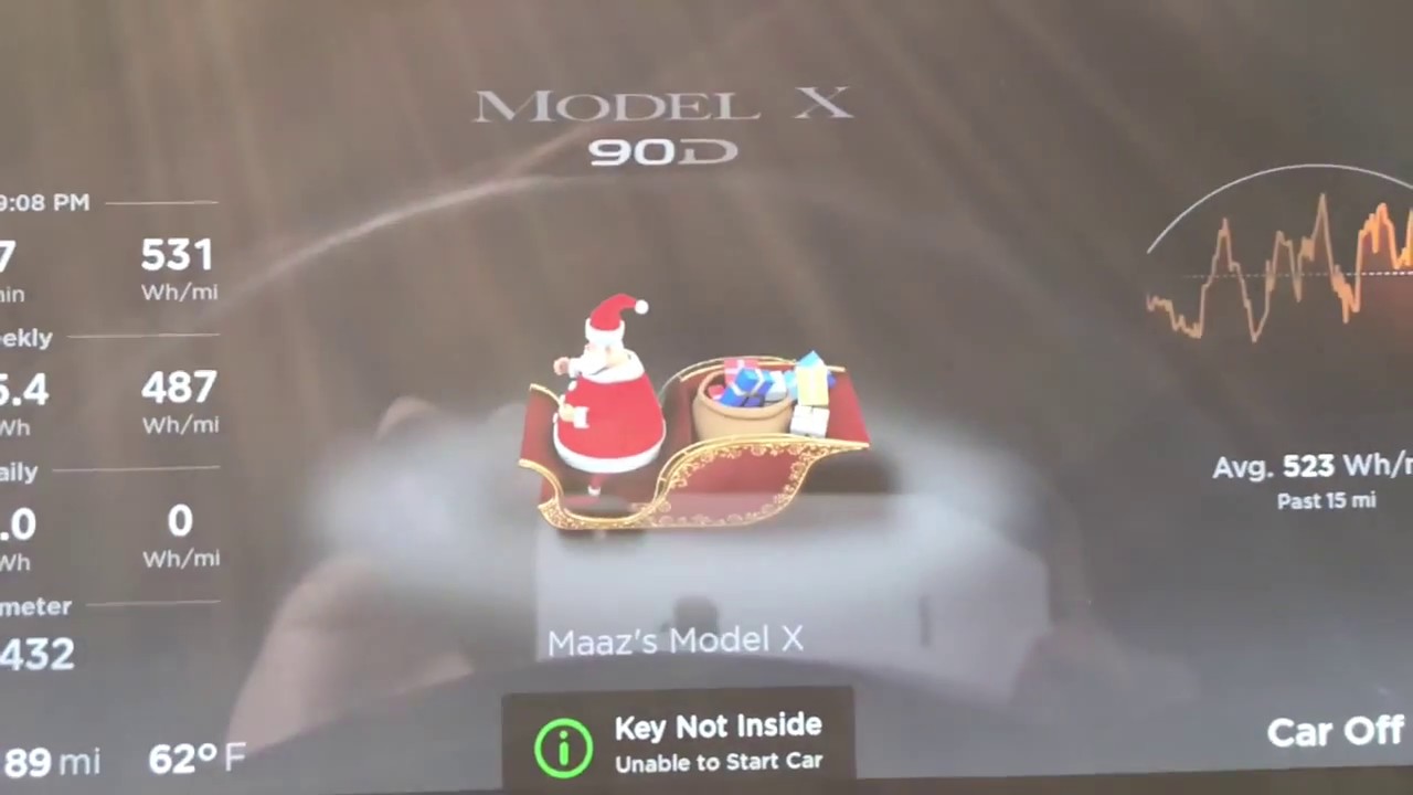 Tesla Santa Christmas Easter egg - YouTube