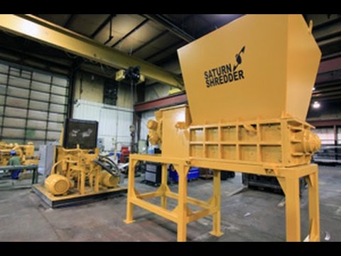 Mac Saturn 52 x 32 Shredder Shreds Used Oil Filters - YouTube