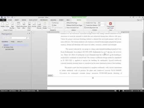 How to Prepare full Project Report With Microsoft Word - YouTube