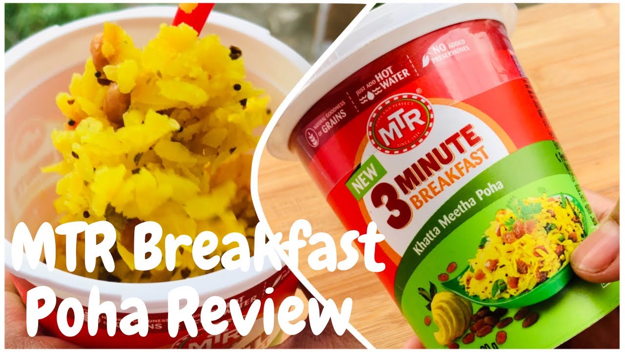 MTR 3 Minute Breakfast Poha | MTR Breakfast | MTR Ready to Eat Food ...