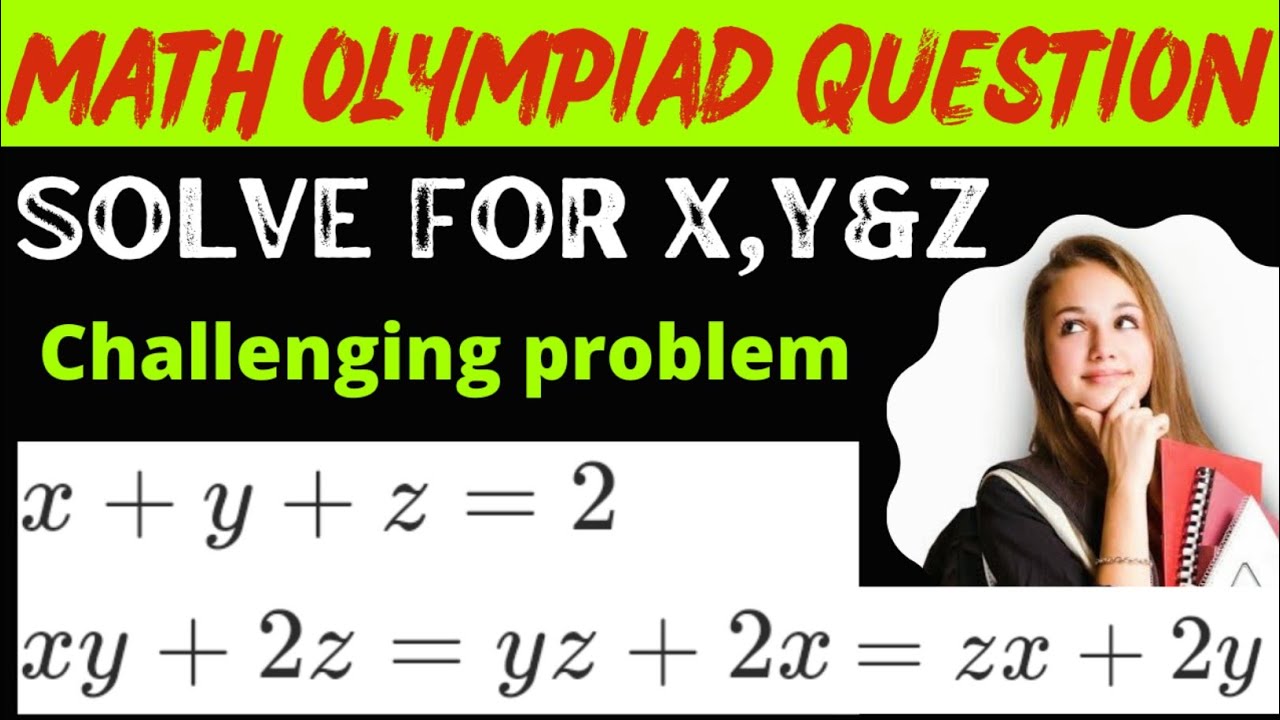 Algebra:A Nice Problem to Solve :Simultaneous Equations - YouTube