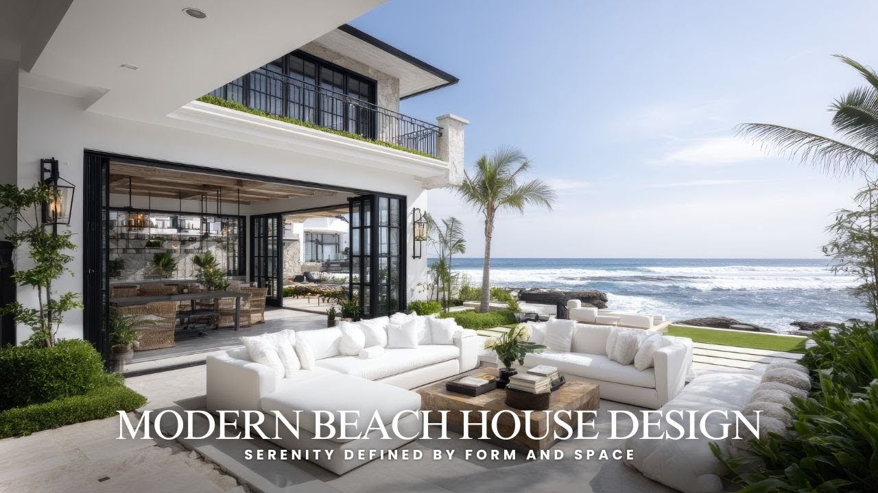 Luxury Minimalist Modern Beach House Design | Serenity Defined by Form ...