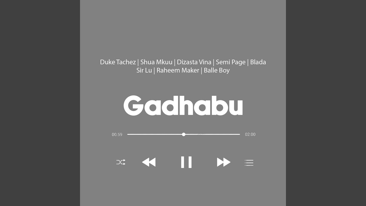 Gadhabu (feat. Shua Mkuu, Dizasta vina, Semi Page, Blada, Sir Lu ...