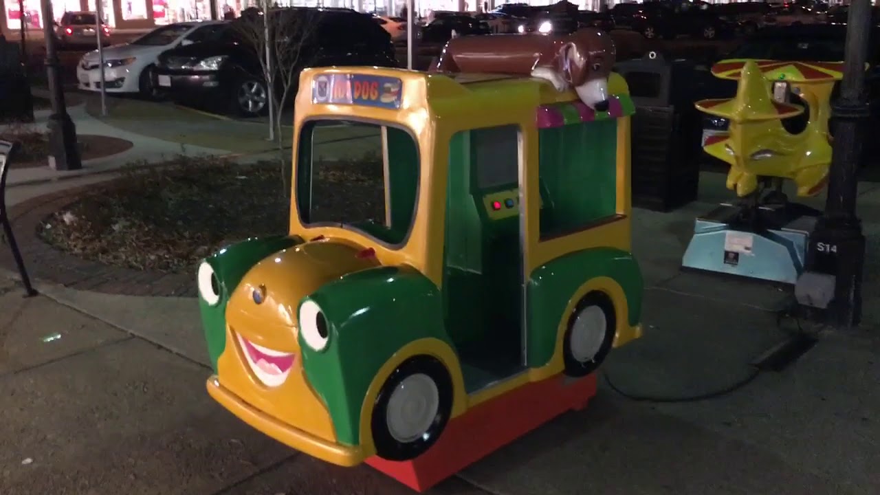 Riding a toy Hot Dog Truck. - YouTube