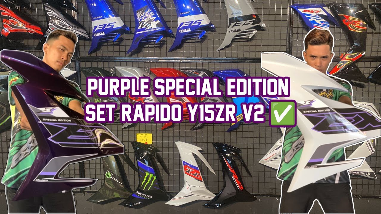 PURPLE SPECIAL EDITION SET RAPIDO Y15ZR V2 KASI VIRAL ! - YouTube