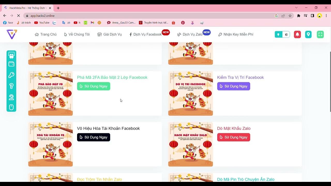 HackMeta Pro Hệ Thống Dịch Vụ Facebook, Zalo Online Google Chrome 2022 ...