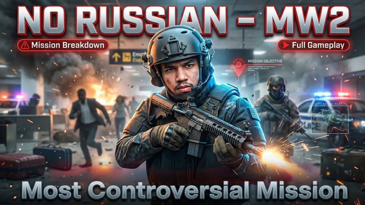 Call of Duty Modern Warfare 2 - "No Russian" Complete Mission - YouTube