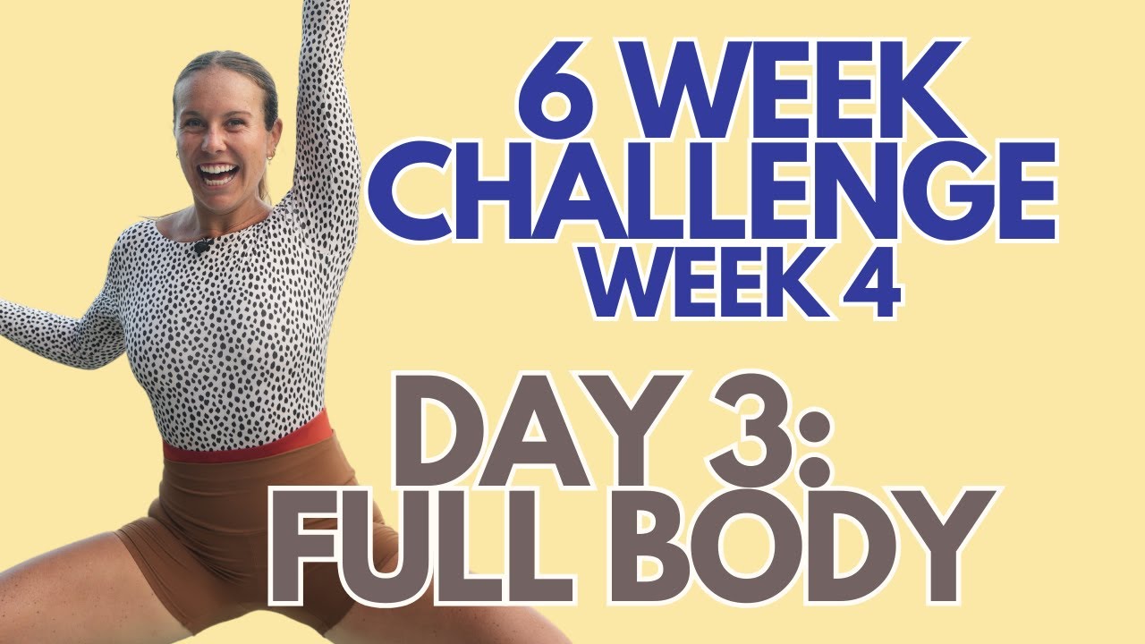 PILATES 6 WEEK CHALLENGE || WEEK 4: DAY 3 FULL BODY PILATES with ...