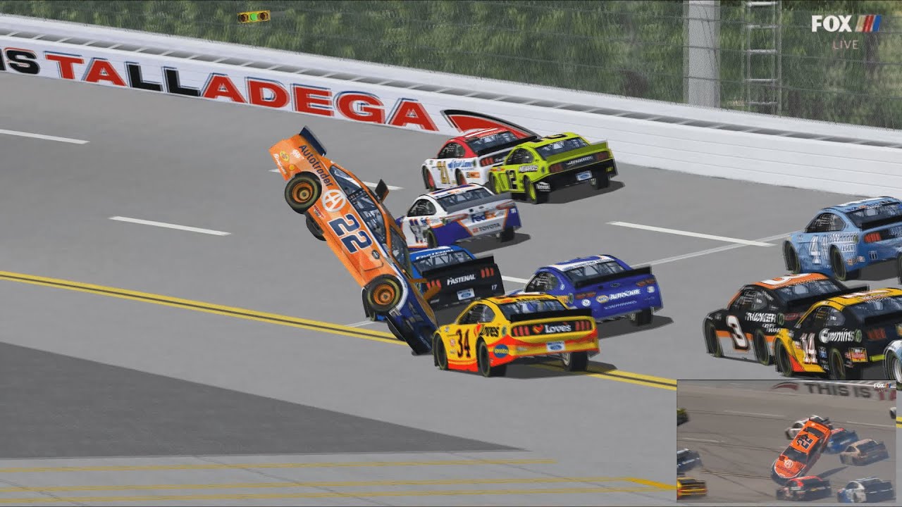 2021 Joey Logano Flip - Geico 500 @ Talladega || NR2003 Reenactment ...