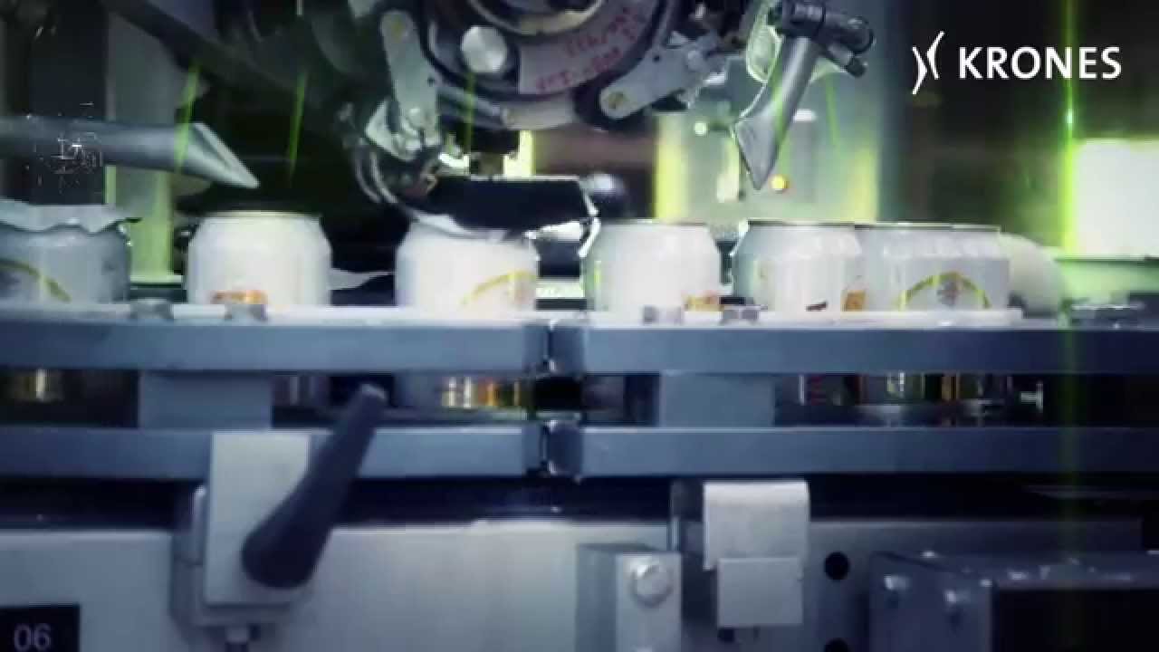 Krones Taxomatic: Hygienic protection for beverage cans - YouTube