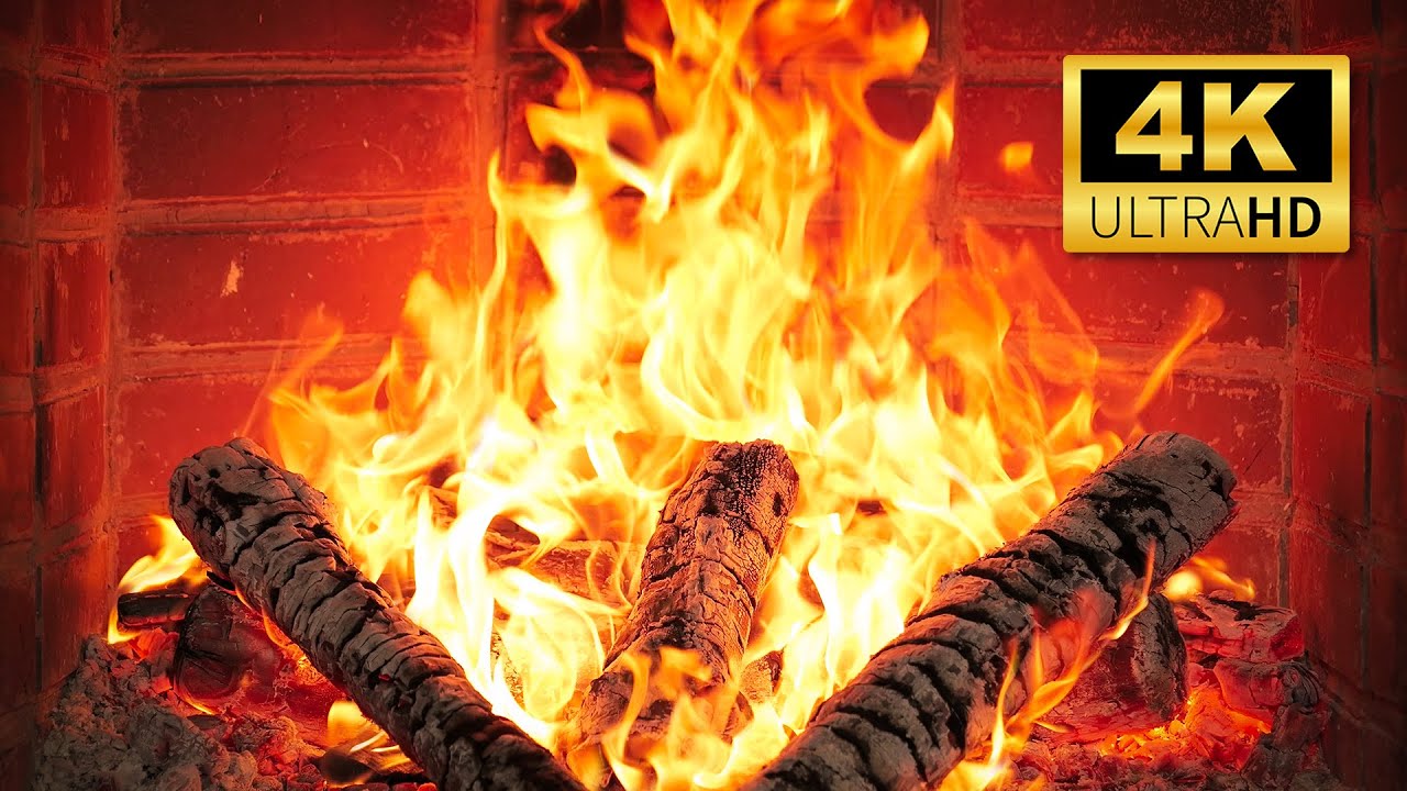 🔥 4K UHD Fireplace Ambience | Relaxing Crackling Fire Sounds for Sleep ...