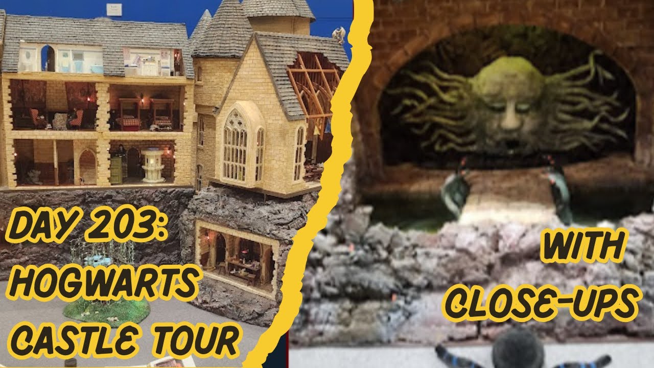 Day 203: A close-up tour of the amazing miniature Hogwarts Castle at ...