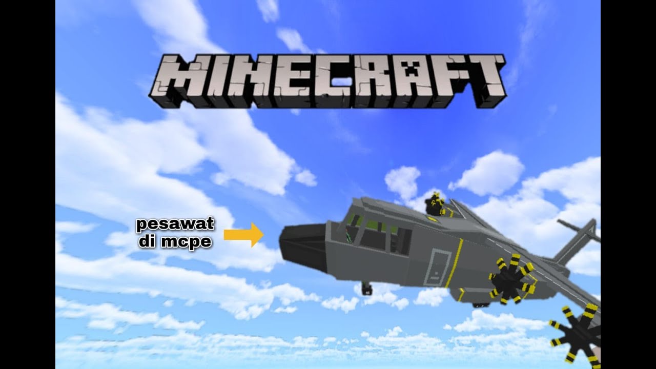 REVIEW MENERBANGKAN PESAWAT & HELIKOPTER DI MINECRAFT INDONESIA - YouTube