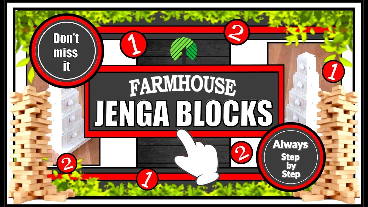 TUMBLING TOWER BLOCKS EVERYDAY CRAFTS DOLLAR TREE INSPIRED EASY WOOD ...