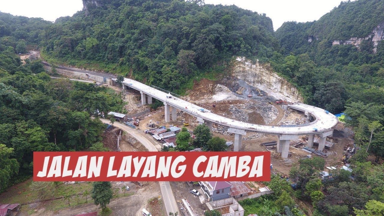 Jalan Layang Camba Kab. Maros - YouTube
