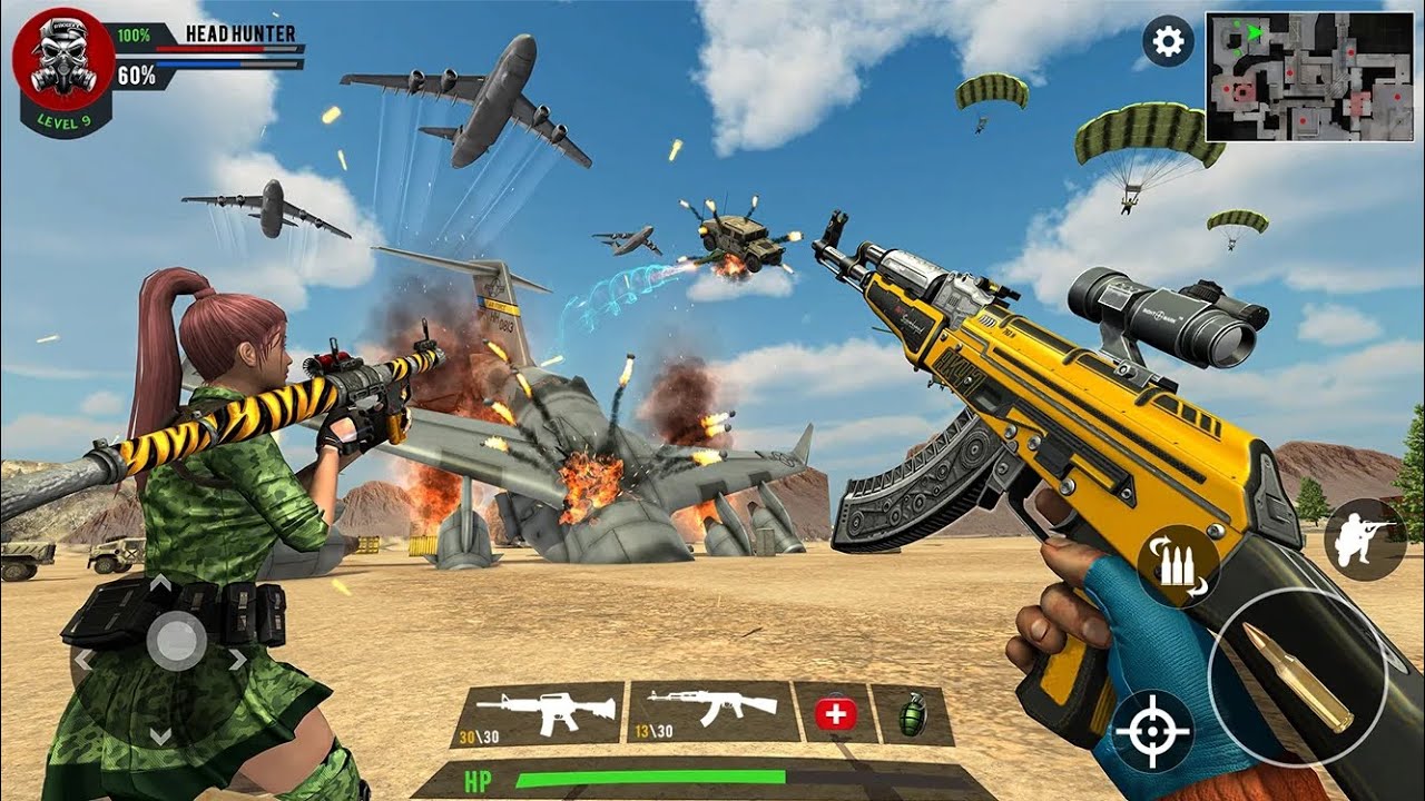 Target Shooting Offline Gun Game/Android Game Play#10. - YouTube