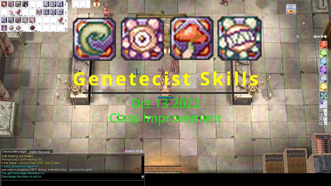 iRO: October 13, 2022 Update | Geneticist Skills - YouTube