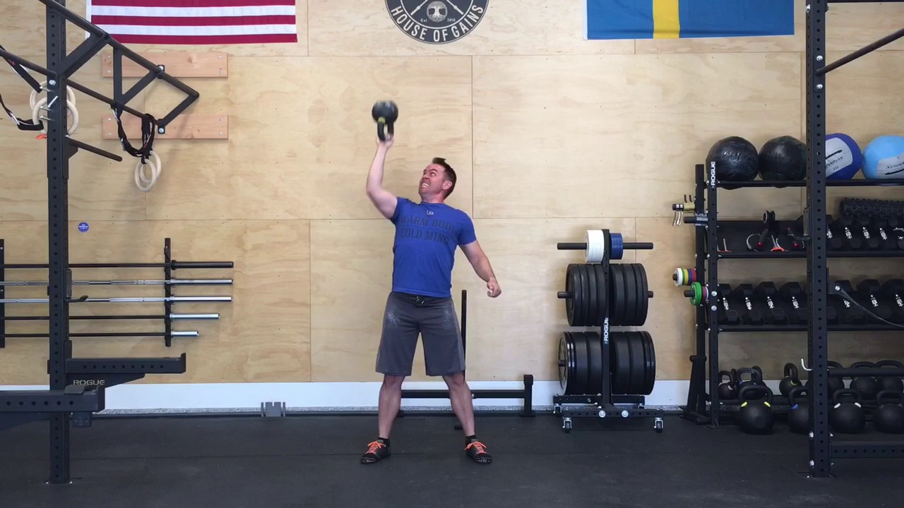 5/15/17 Kettlebell Inverted Press 35x10 - YouTube