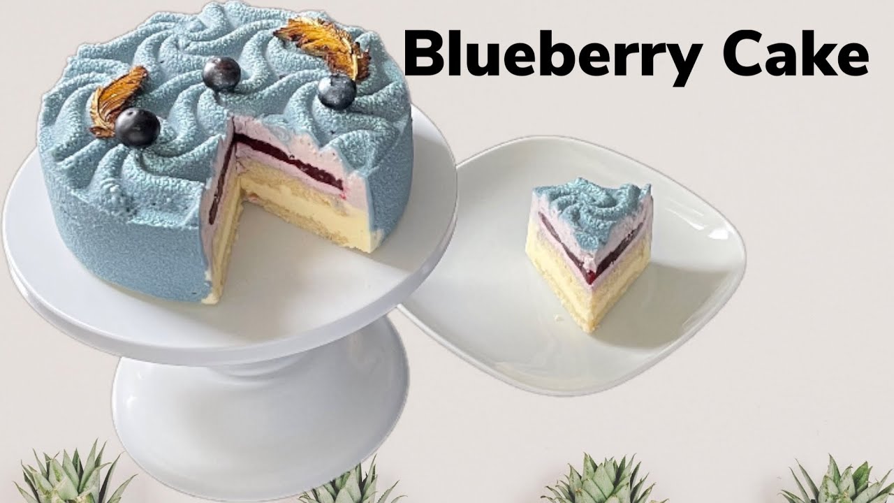 BLUEBERRY,CHOCOLATE SUMMER ENTREMET CAKE RECIPE BY DESSERTFOOD - YouTube
