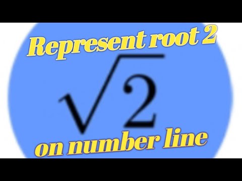 Represent root 2 on number line - YouTube