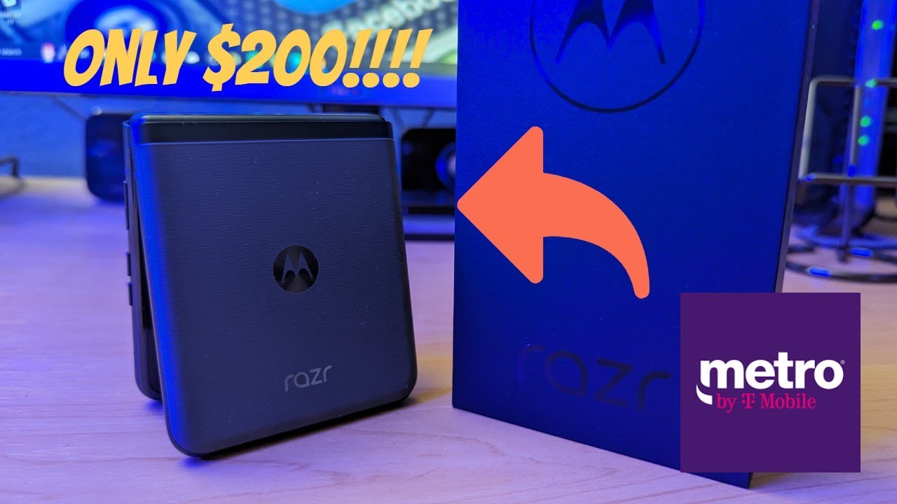 Motorola RAZR 2023 ONLY $200 W/New Line on Metro By T-Mobile - YouTube