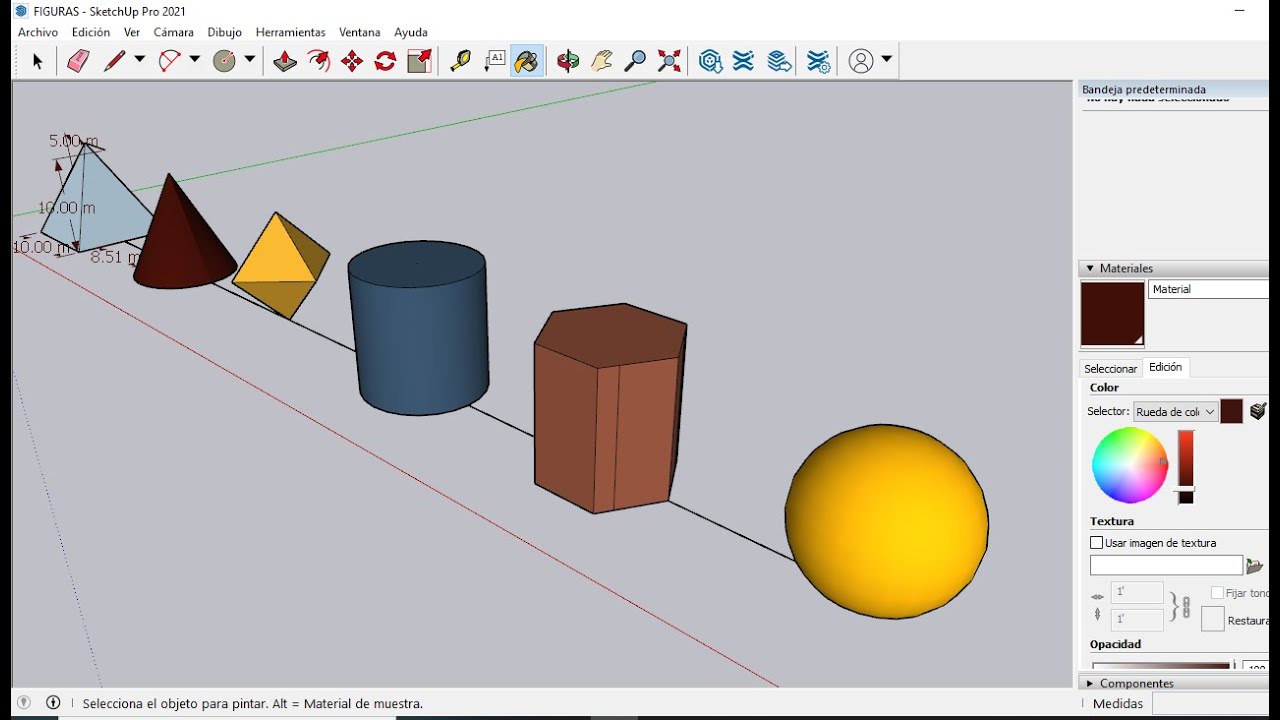 clase 2 Figuras en 3D Google Sketchup - YouTube