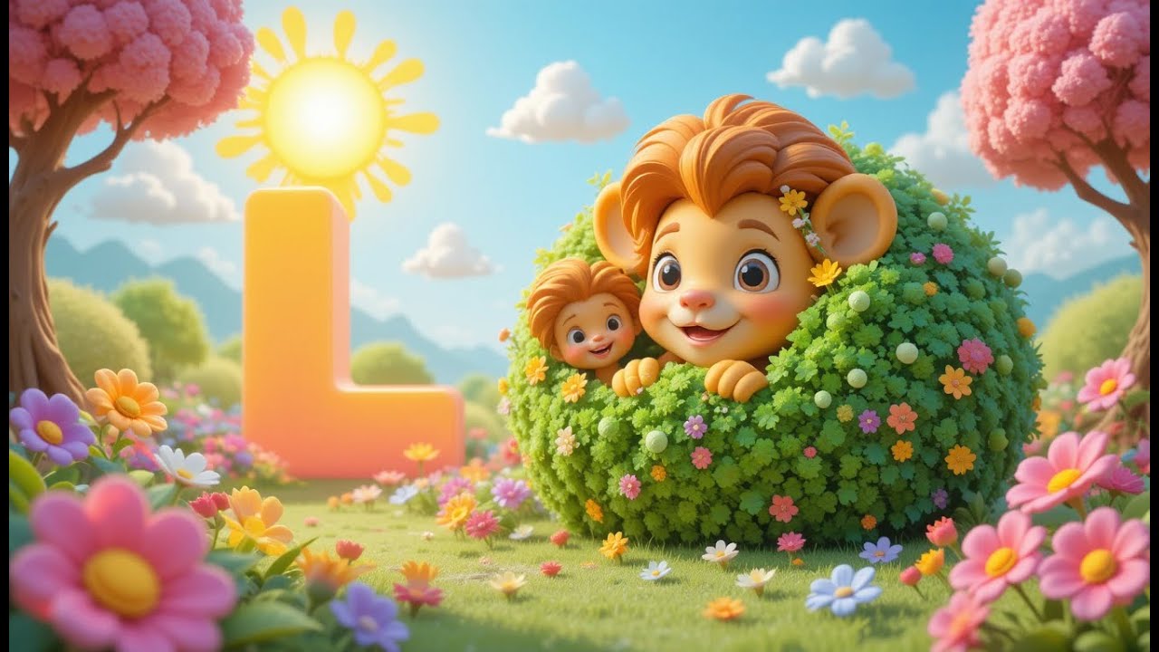 L is for Lion | ABC Animal Song for Kids | Learn Alphabet with a Mighty ...