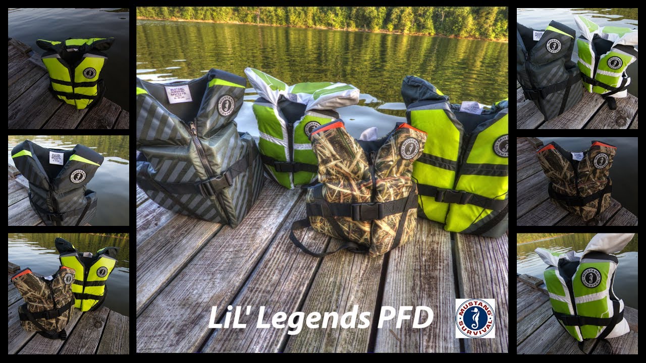 Mustang Survival LiL' Legend PFD on the water - YouTube