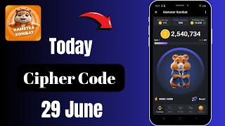 29 June 2024 Hamster Kombat Daily Cipher Words Earn 1 Million Dawat ...