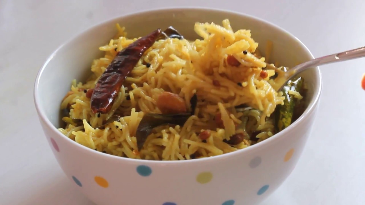 Semiya Pulihora Recipe - How to Make Andhra Vermicelli Pulihora Recipe ...