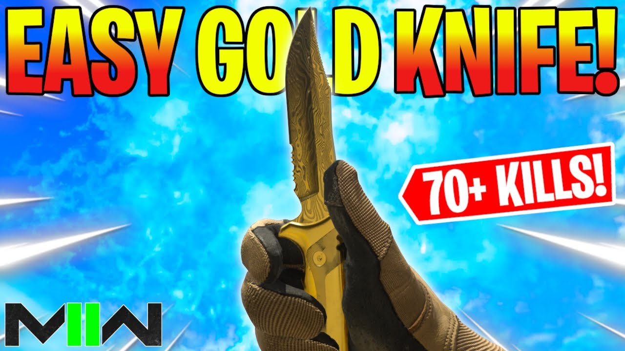 HOW TO GET THE COMBAT KNIFE GOLD FAST! - MW2 BEST COMBAT KNIFE CLASS ...