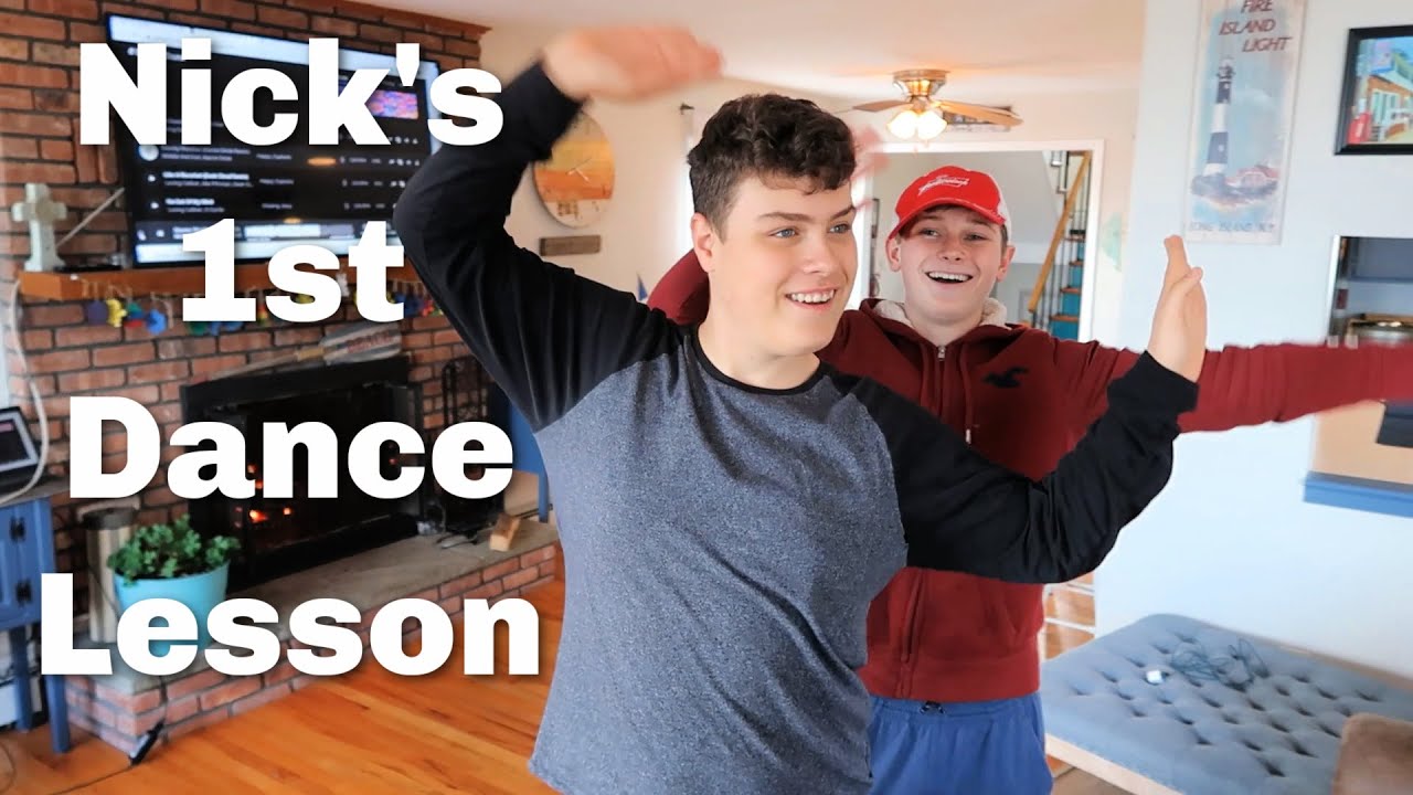 Nick's First Dance Lesson Went AWESOME!!! - YouTube