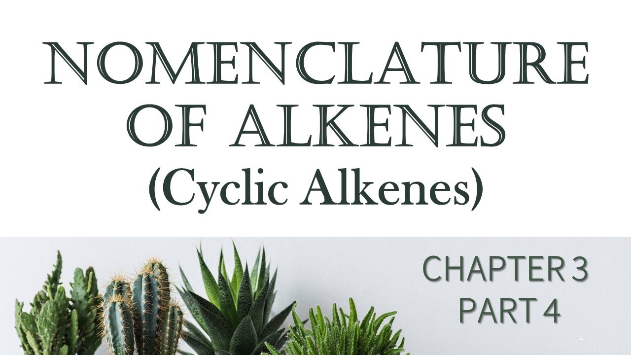 Naming of Cyclic Alkenes (Chapter 3; Part 4) - YouTube