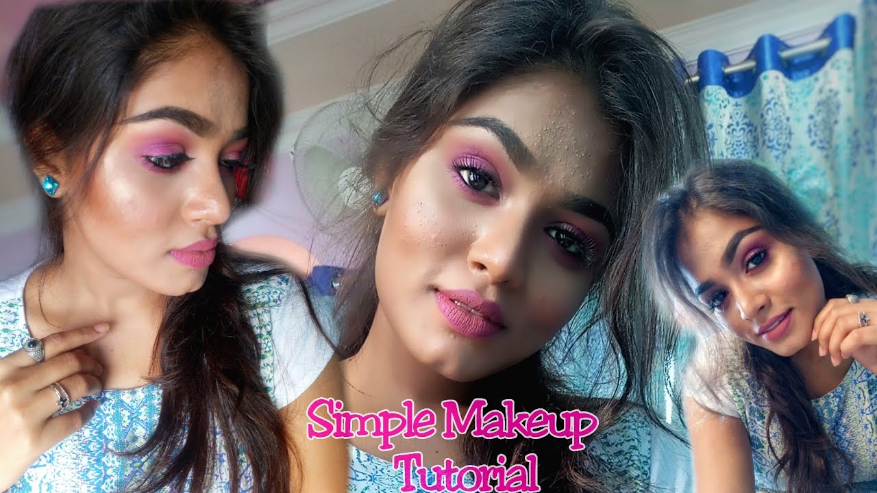 Simple Makeup tutorial | sober makeup look |casualparty makeup look ...