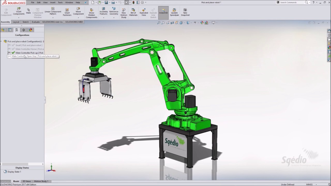 SOLIDWORKS 2017 - 11. Mate Controller - YouTube