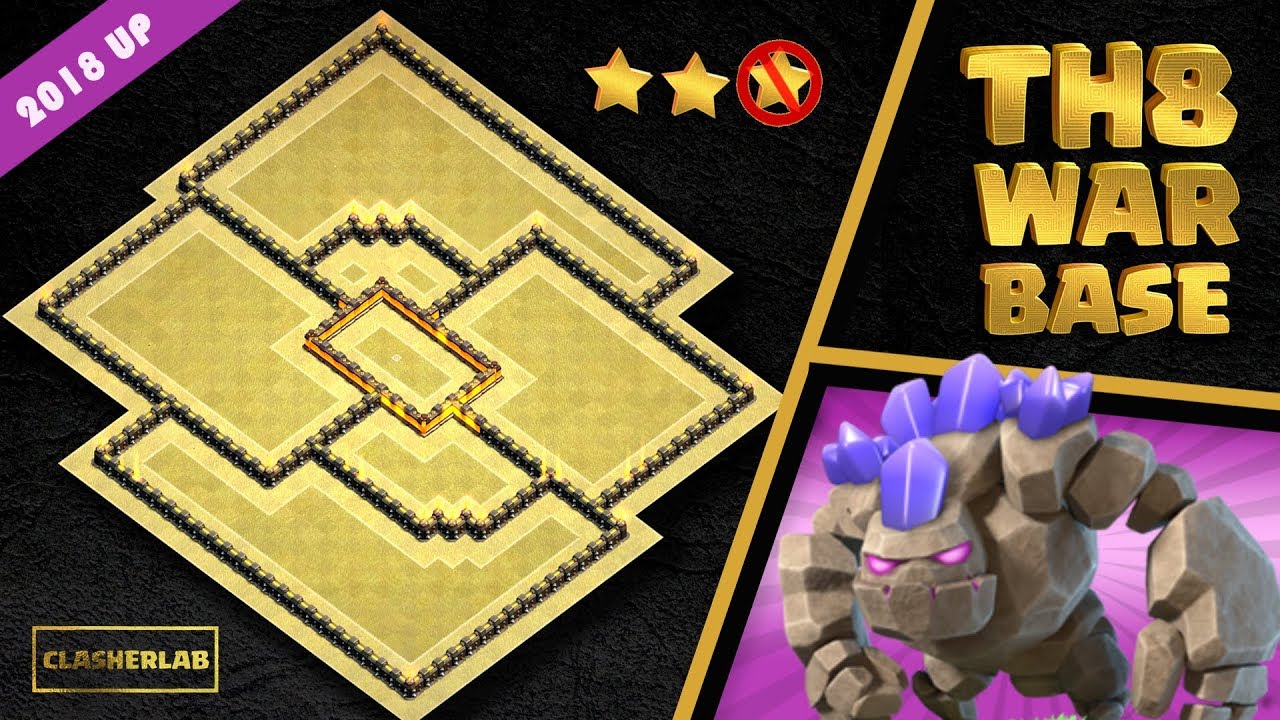 New TH8 War Base 2018 🤔| TH8 War Base 2018 | New Unbeatable Base | Anti ...