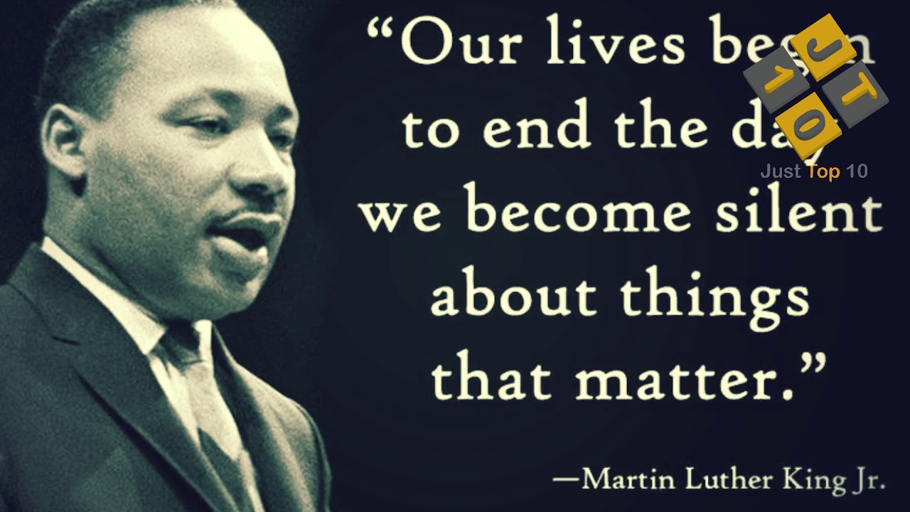 Top 10 Most Popular MLT Quotes from the Civil Rights Leader | Martin ...