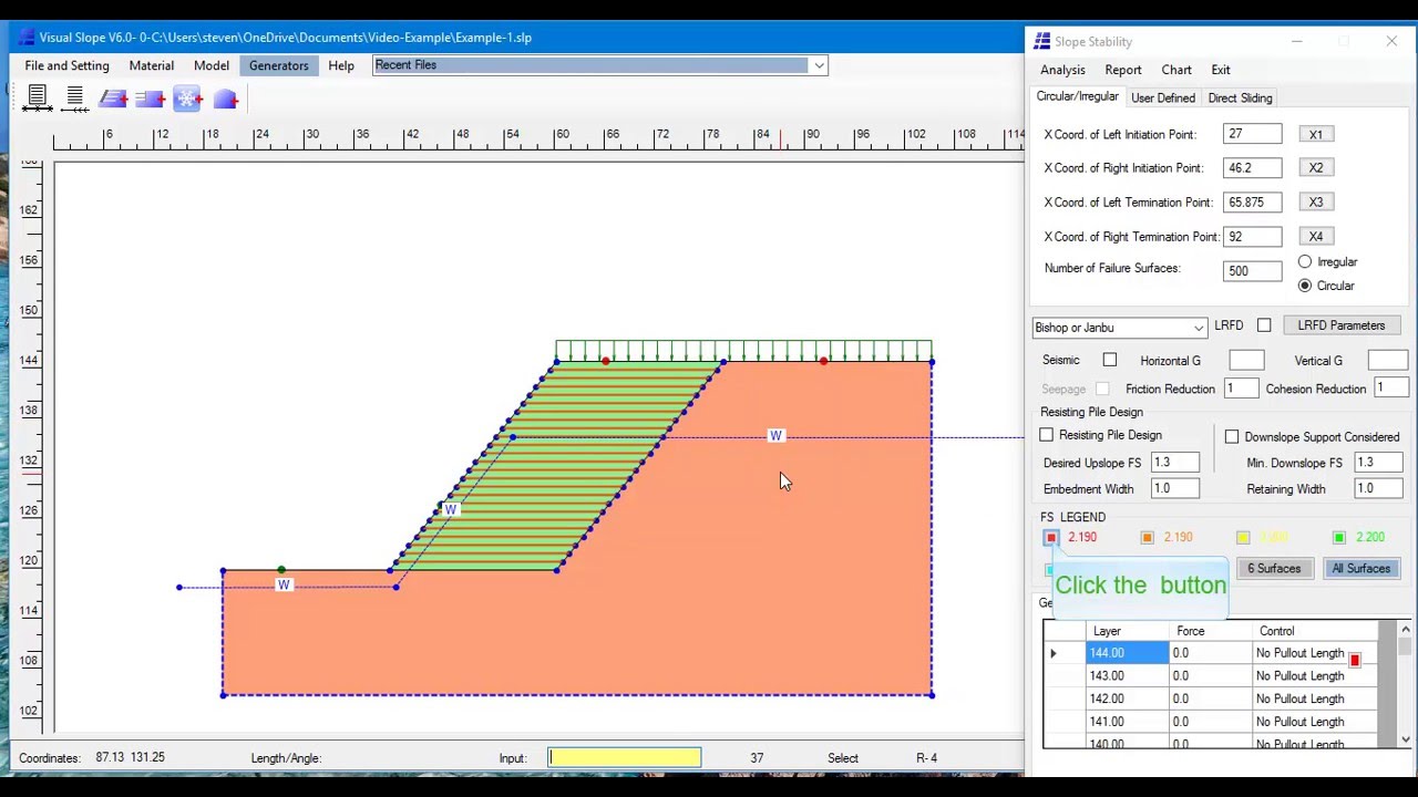 Geogrid Reinforced Slope Design with Visual Slope V6 - YouTube