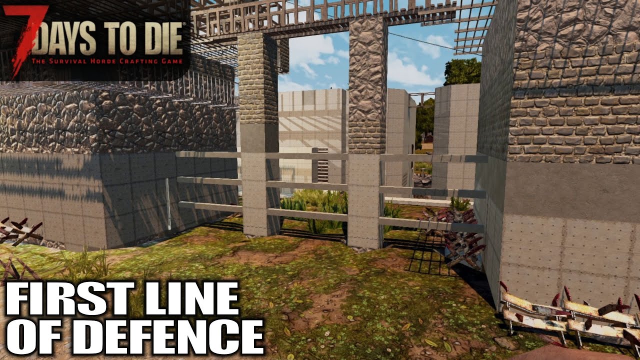 Perimeter Fence Defence & Getting Sick | 7 Days to Die | Alpha 18 ...