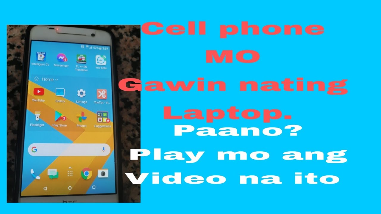 CELL PHONE MO GAWIN NATING LAPTOP. - YouTube