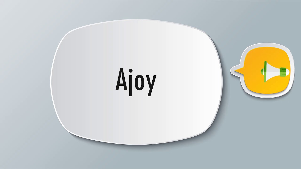 How To Pronounce Ajoy - YouTube