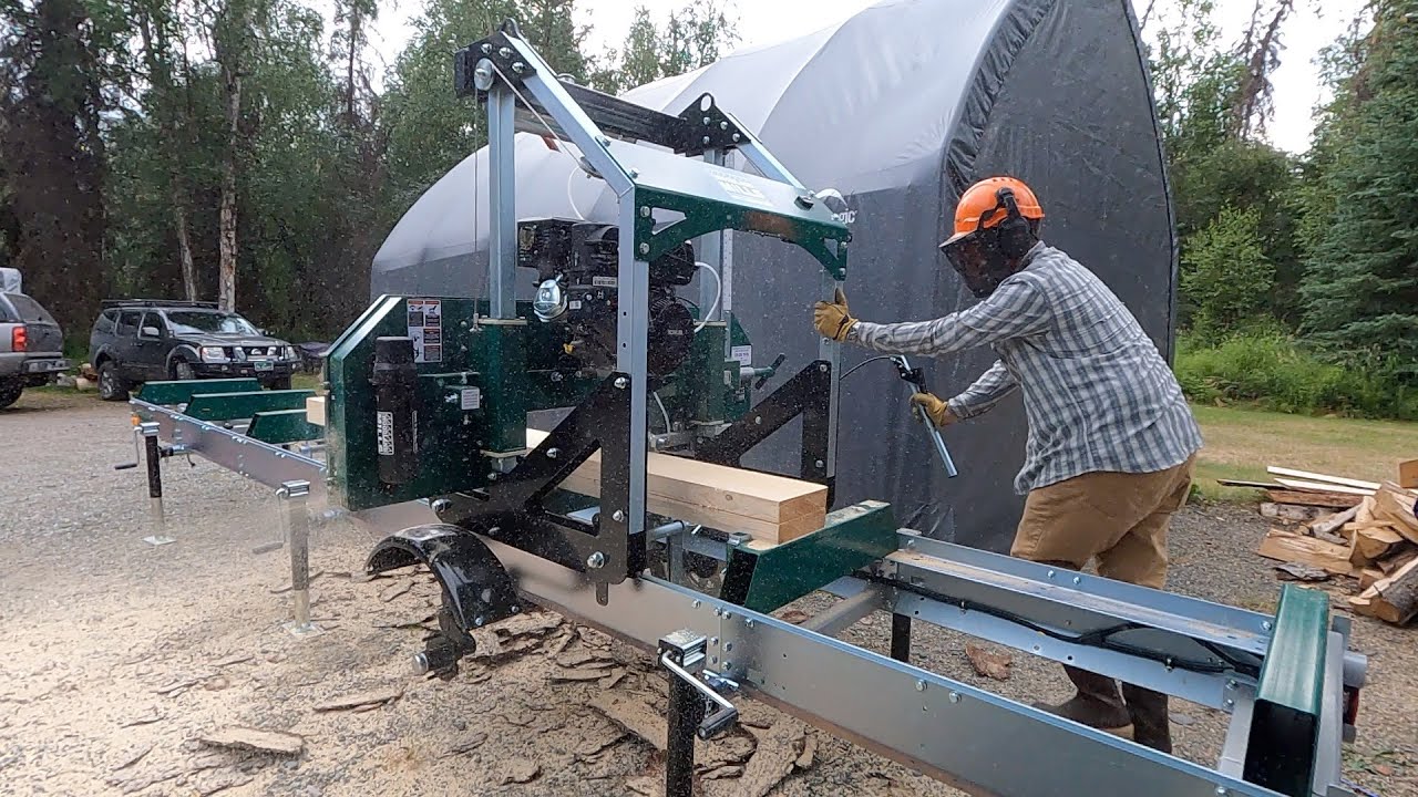 Milling Tractor Ramps on the Woodland Mills HM126 - YouTube