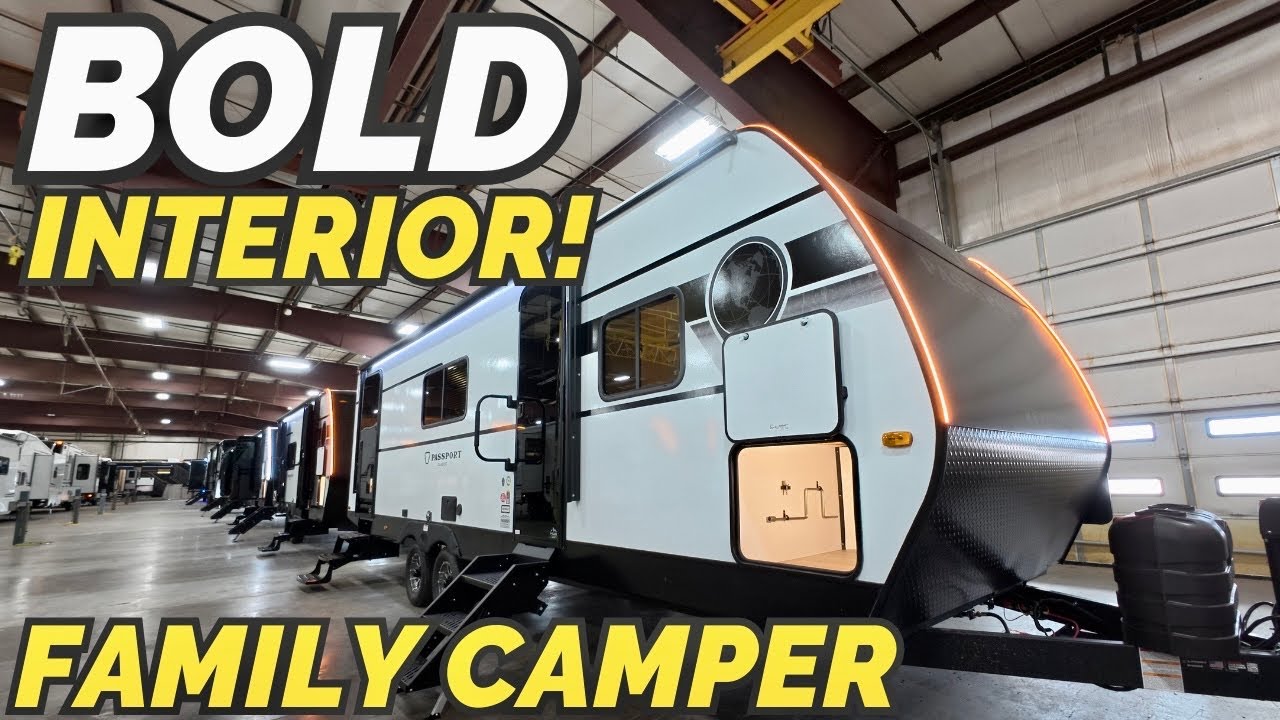Large, budget friendly family camper with a BOLD interior! 2026 ...
