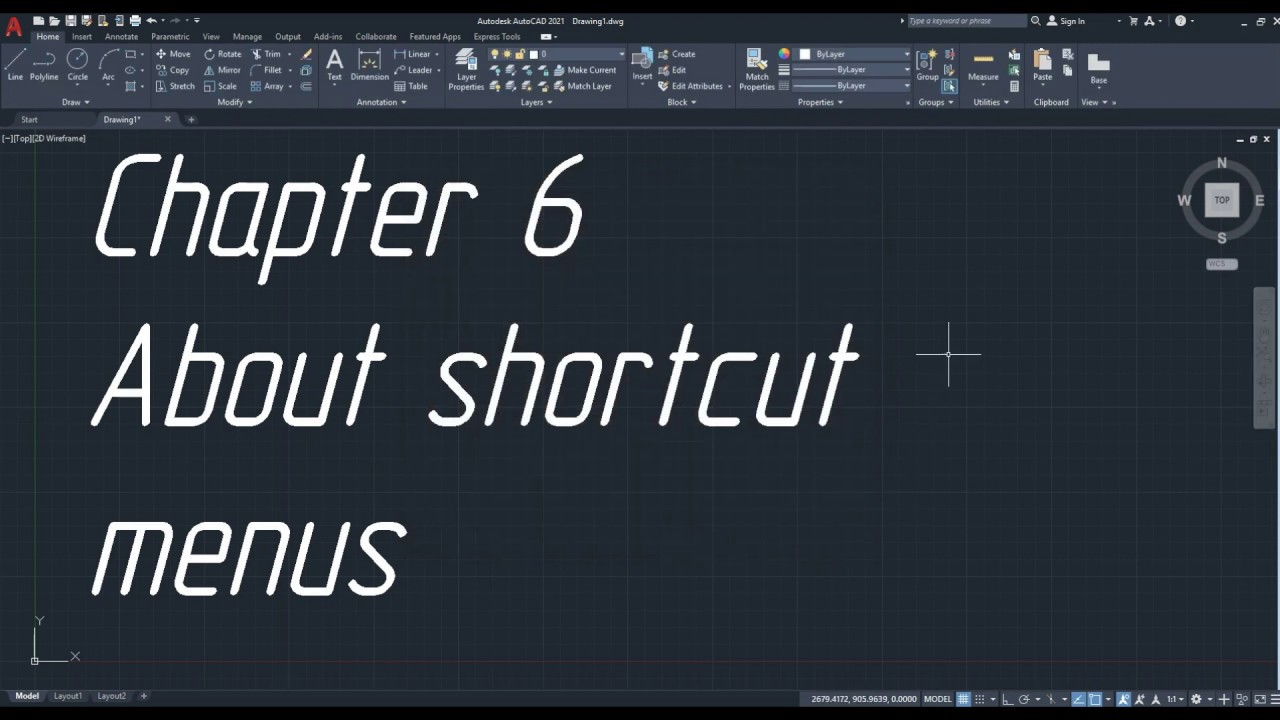 Autocad Interface Chapter 6 About Shortcut Menus Youtube