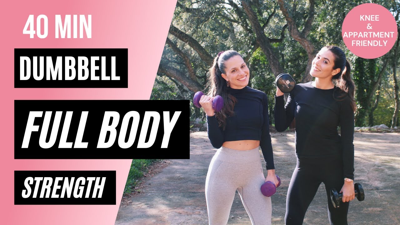 40 min INTENSE FULL BODY STRENGTH | DUMBBELL WORKOUT | No repeat - YouTube